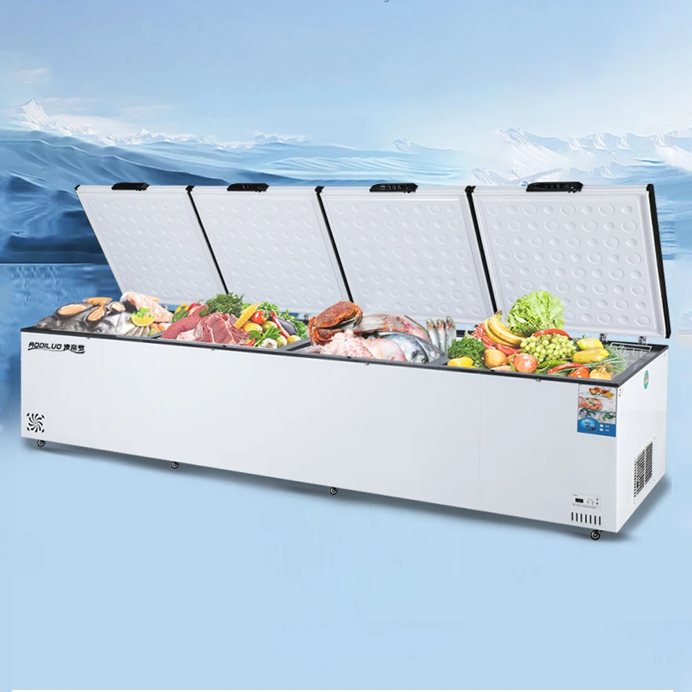 Top-freezer Refrigerators Ice Cabinet Commercial Horizontal ...