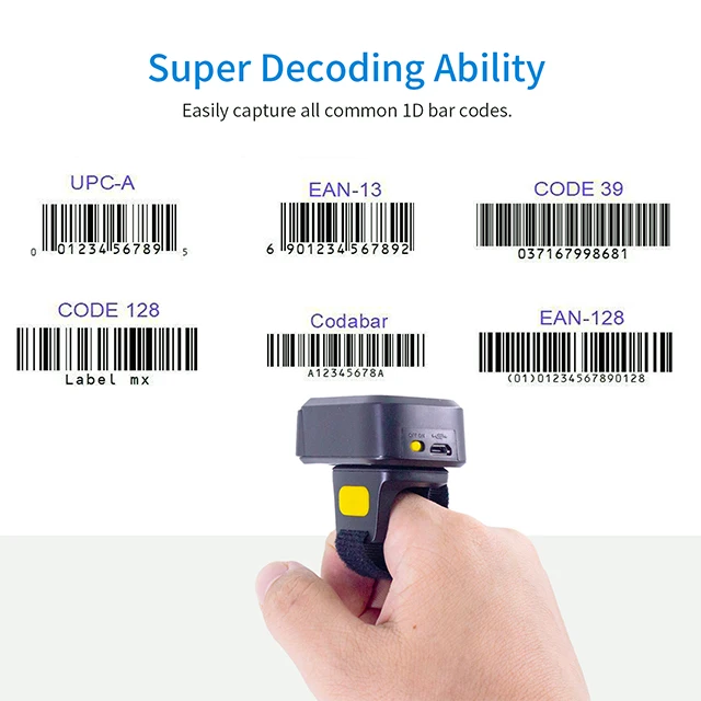 Symcode Portable Mini Wireless USB Barcode Scanner - 1D 2D QR
