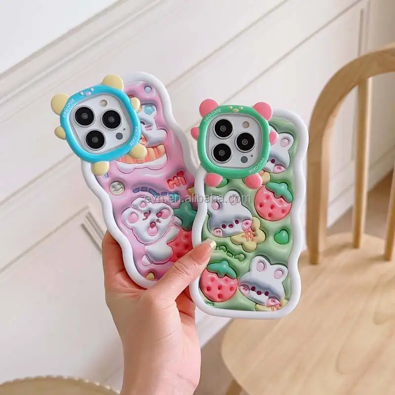 Fashion Cartoon Mobile Back Cover For Iphone 15 14 13 12 11 Pro Max Xs ...