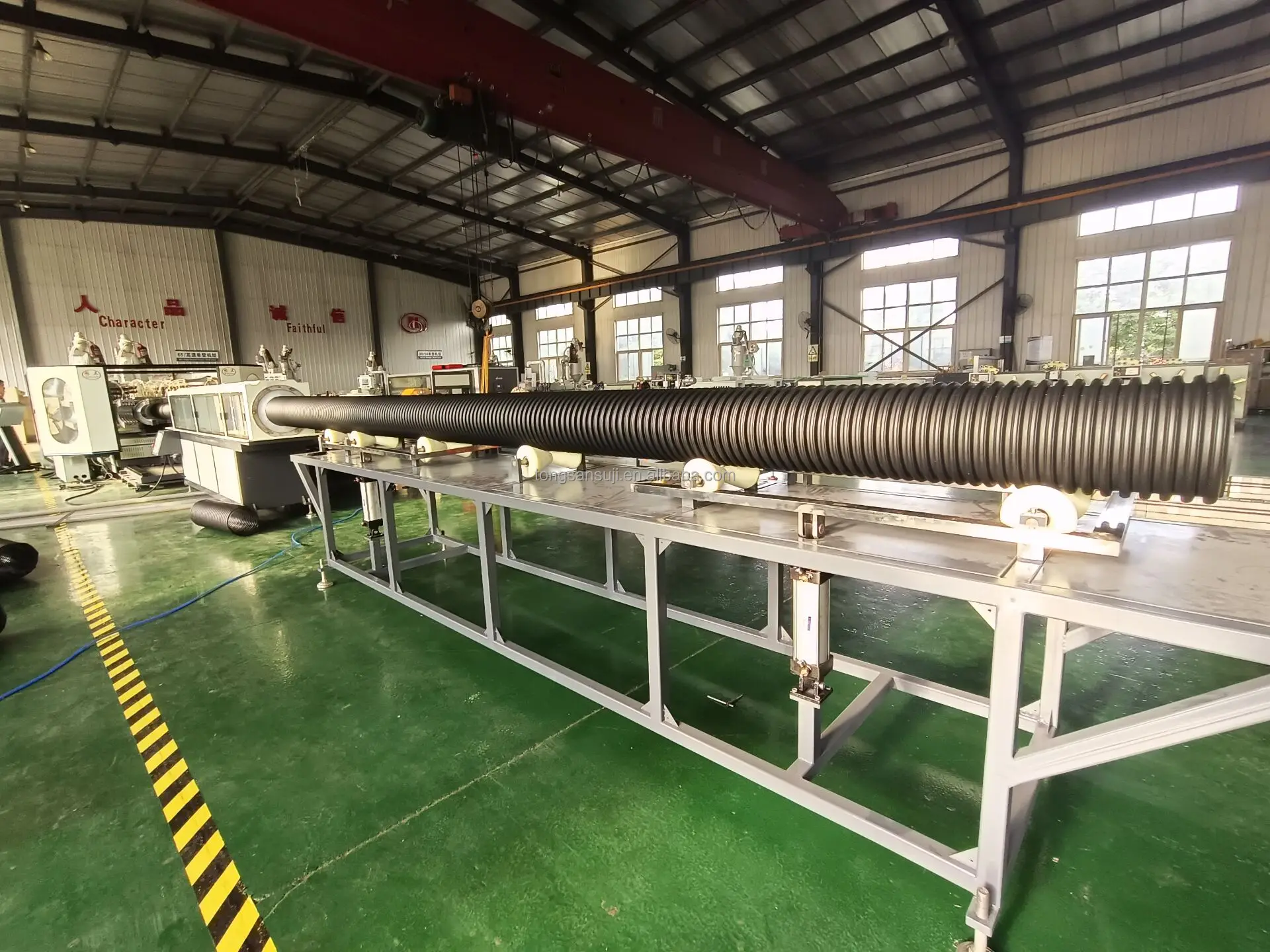 110-350mm Drainage System Double Wall HDPE Corrugated Pipe Machine ...