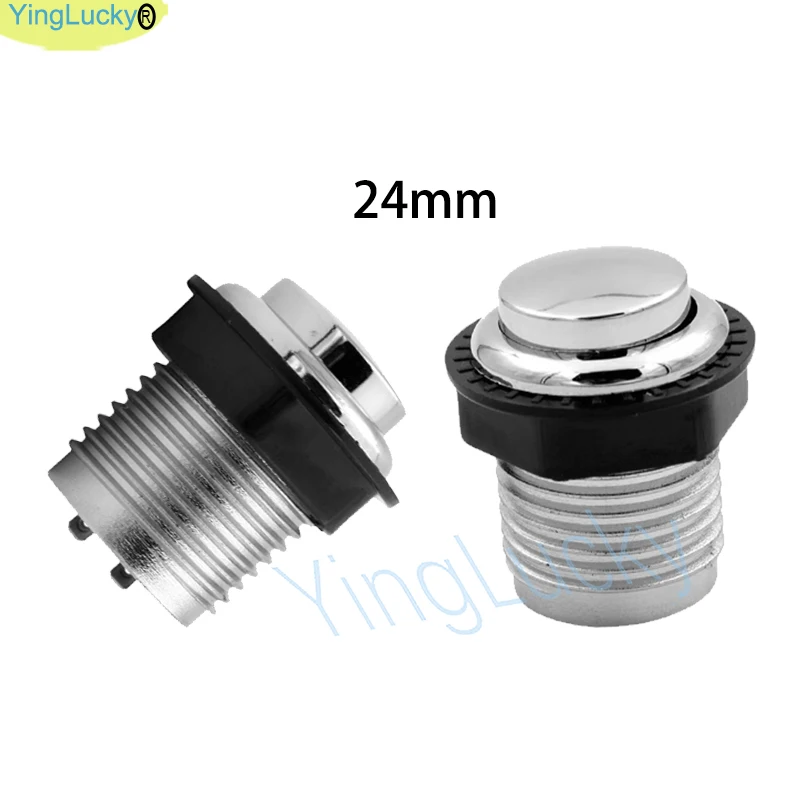 Arcade 24mm Silver-plated Button Round Function Button for Arcade Game ...