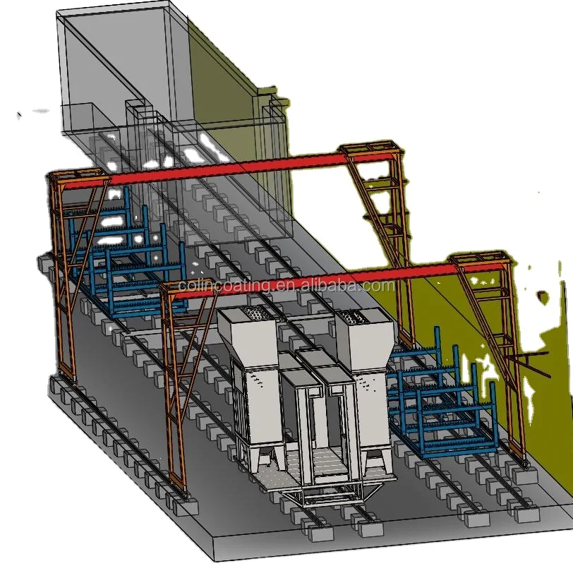 Street Poles Powder Coating Curing System manual powder line| Alibaba.com