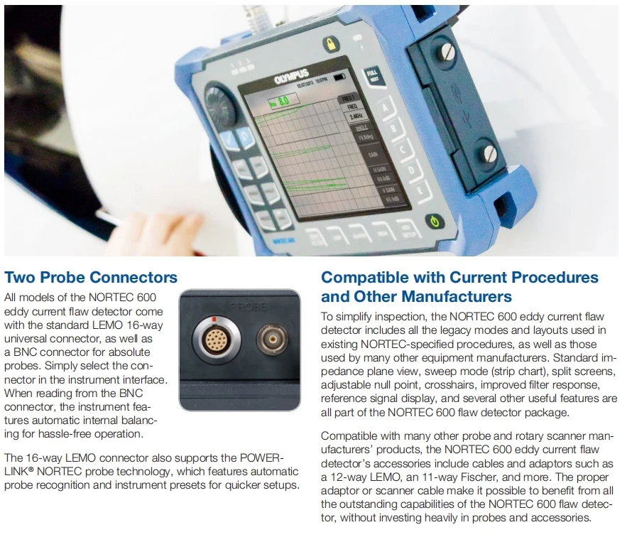 Olympus Nortec 600 Eddy Current Flaw Detector| Alibaba.com