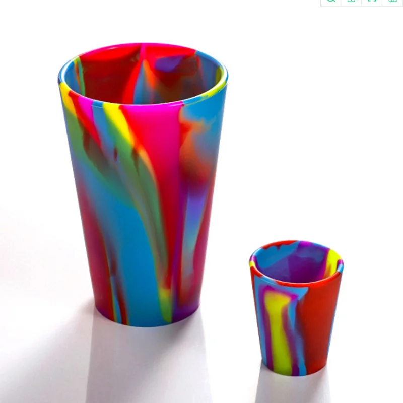 Hot Sale Silicone Cup Unbreakable Reusable Durable Silicone Beer Cup ...