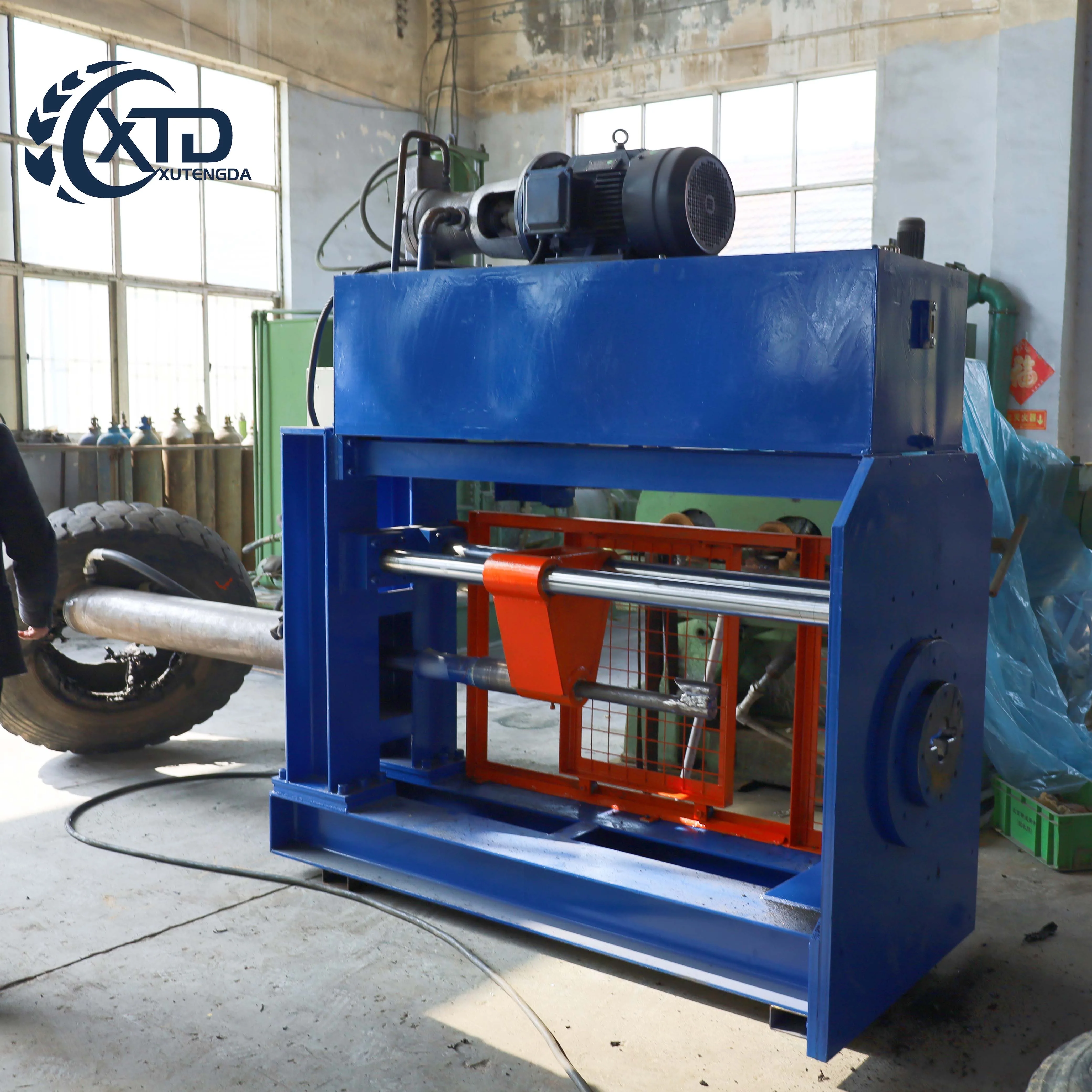 Waste Rubber Recycling Machine Tyre Shredder Recycling Machine Tires ...