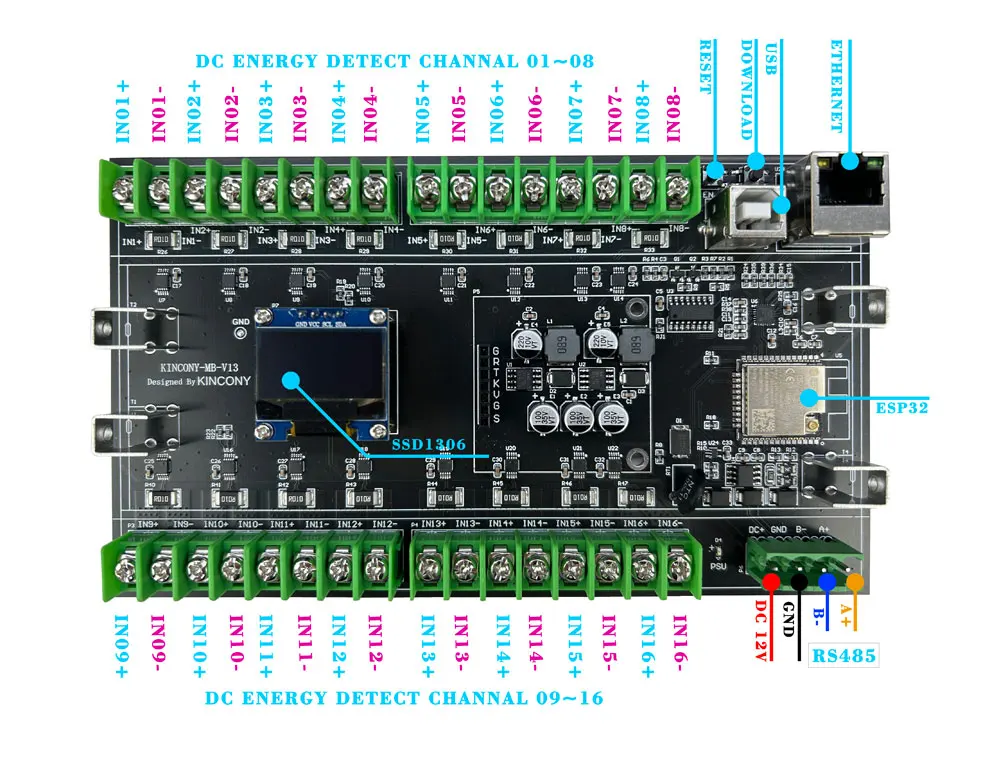 KINCONY MB Esphome for Home Assistant DIY - Battery Monitor