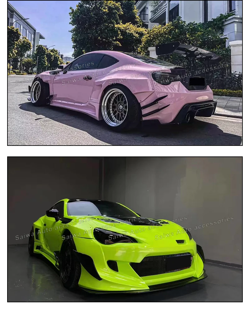 Fiberglass Rocket Bunny Style Wide Body Kit for Toyota GT86 BRZ ZN6 ZD6 ...