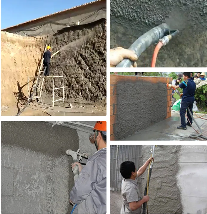 220 Voltage Diesel Motor Cement Sprayer Machine for Wall Plastering