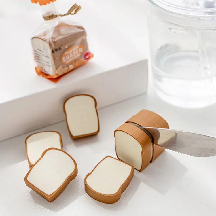 Toast Bread Eraser - Cute & Promotional Student Stationery