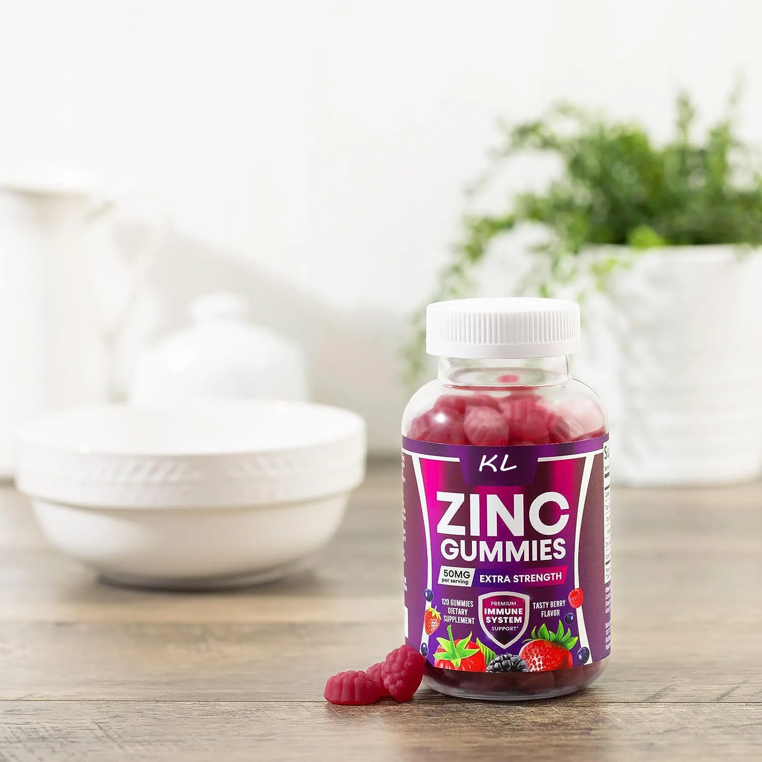 Oem Organic Zinc Gummies Elderberry Candy Support Immune Health Vegan ...