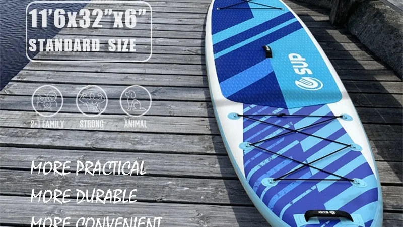 11 Ft 6 Paddleboards Inflatable Stand Up Paddle Board Inflatable Surf ...