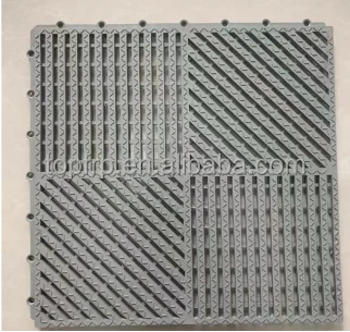 Interlocking Soft PVC Floor Tile Non-Slip Splicing Waterproof Mat Drain ...