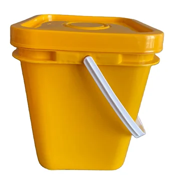 8 Litre Plastic Square Bucket With Handle And Lid For Sale - Buy ...