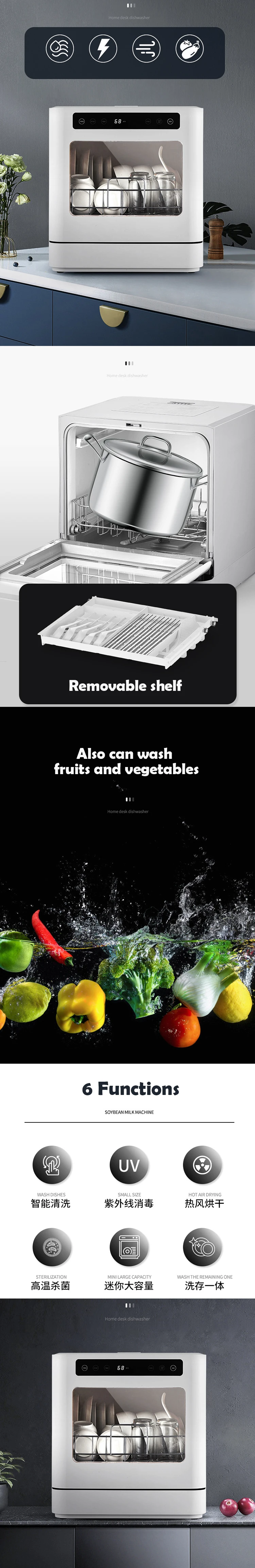 Table Top Automatic Mini Dishwasher Machine for Home Use| Alibaba.com