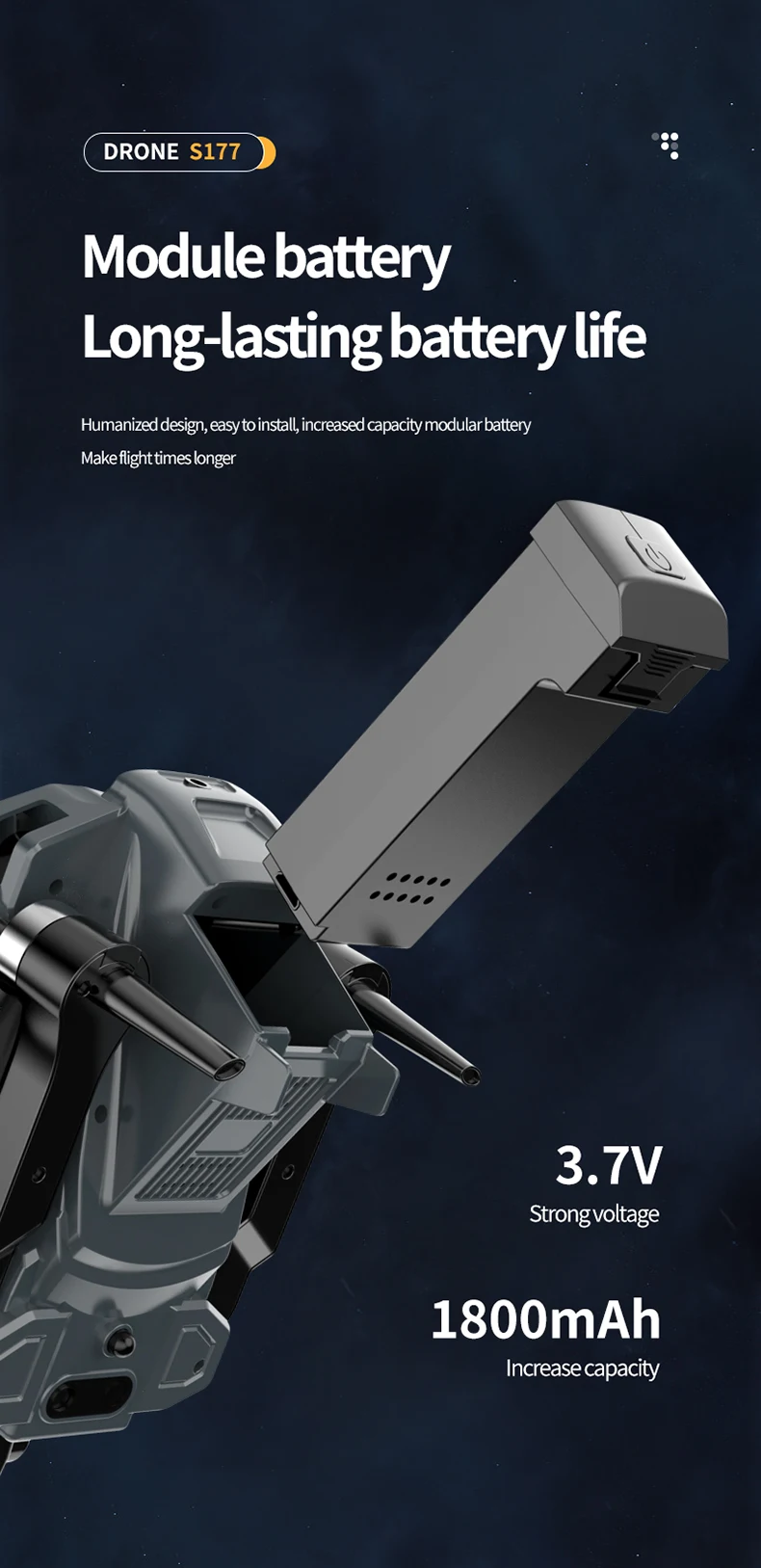 S177 Drone - Foldable, 4K Dual Camera, 120M Remote Control