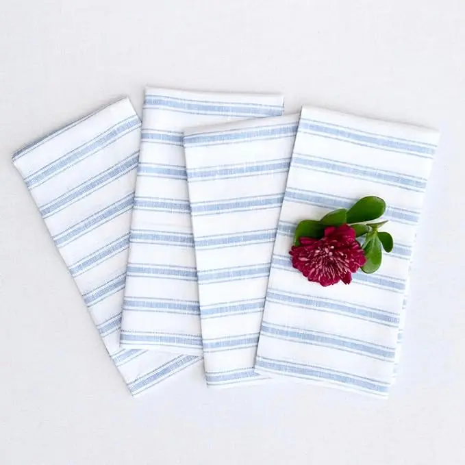 Striped Linen Napkin Table Napkin Wholesale Customized Patterned Linen ...