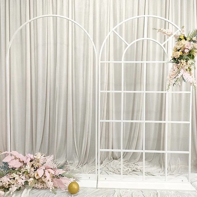 Golden Mirror Exquisite Octagon Wedding Backdrop Wedding Arch Stand ...