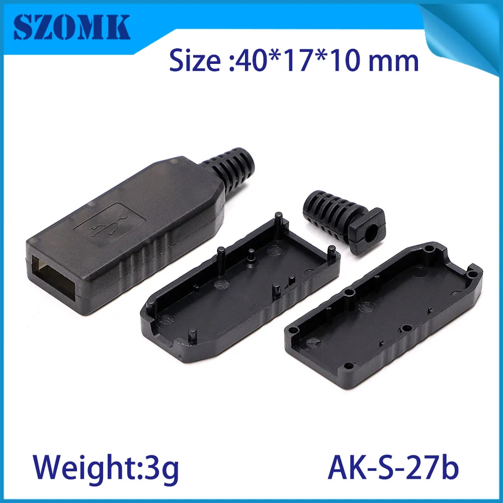 Small Plastic Electronics USB Enclosure Junction Boxes