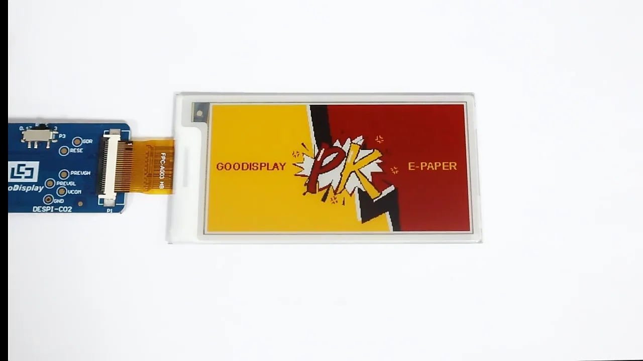 2.66 Inch 296x152 Epd Esl Display Spi Multi-4-color Electronic Eink ...