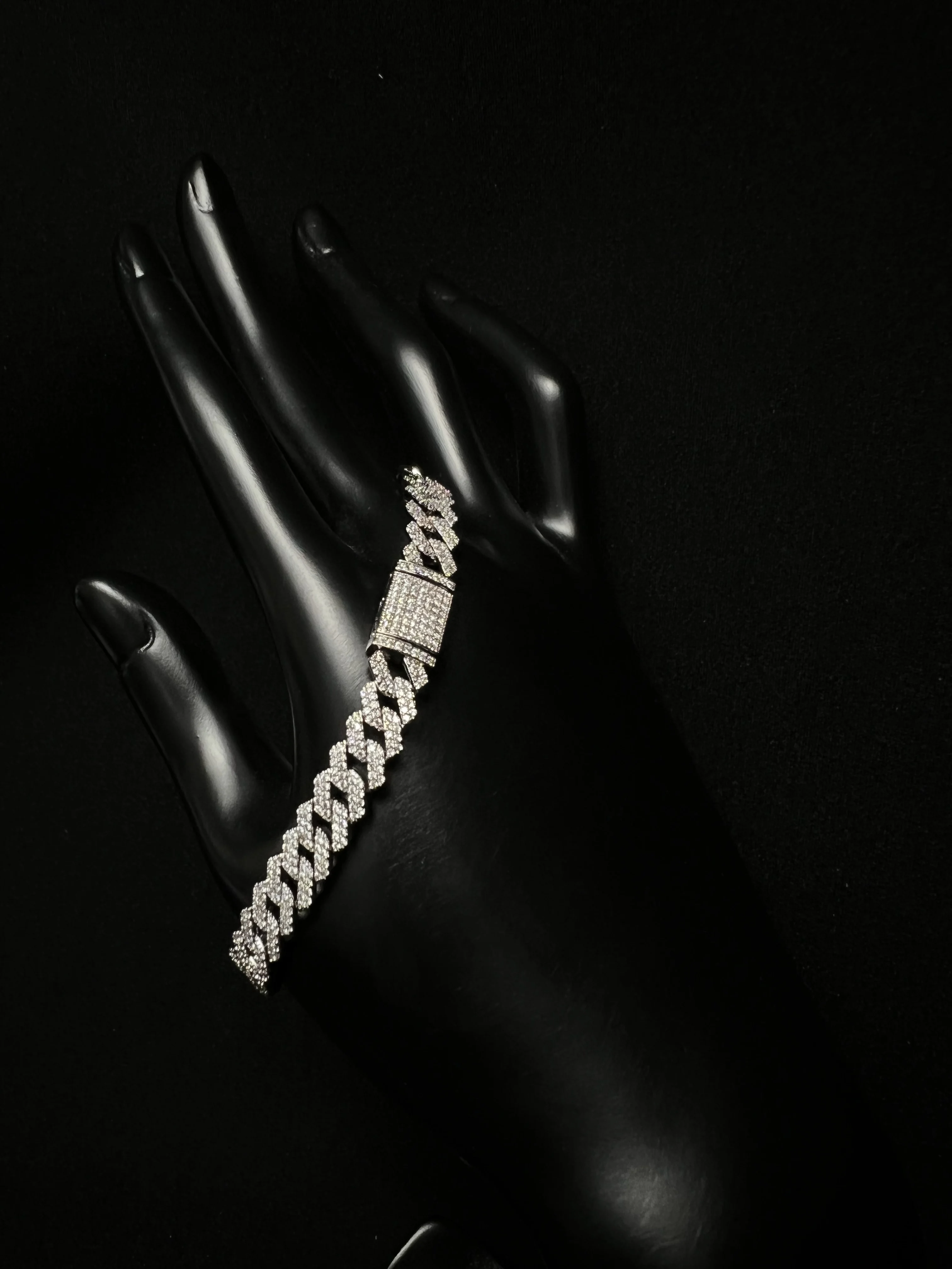 Moissanite Cuban Link Chain 9mm Moissanite Prong Cuban 9mm Moissanite ...