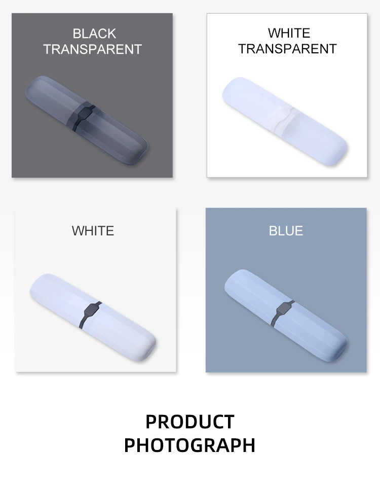Hot Sale Portable Transparent Plastic Toothbrush Case