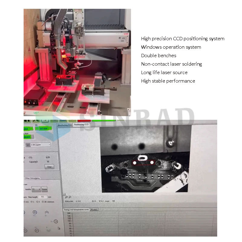 Automatic Two Station Pcb Laser Soldering Machine With High Precision ...