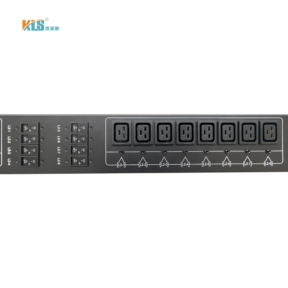 19 Inch 1U US 6 Way 8 Way PDU Power Distribution Unit with Overload ...