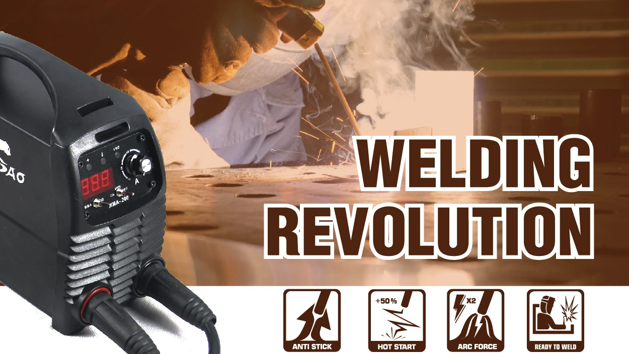 Plus Series Manual Metal Arc Welder Dc 200a Welding Machine For Stick ...