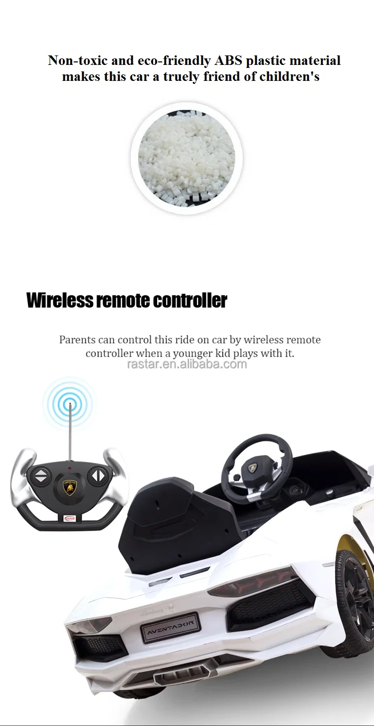 Rastar Toy Large Plastic Battery Cars Electric Ride On Car For Kids ...