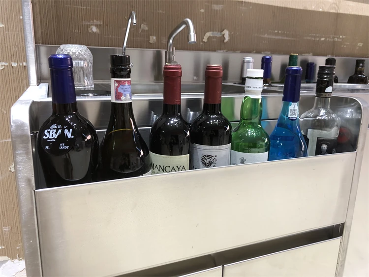 YITUO Cocktail Bar Station - Portable & LED Lit Prep Table