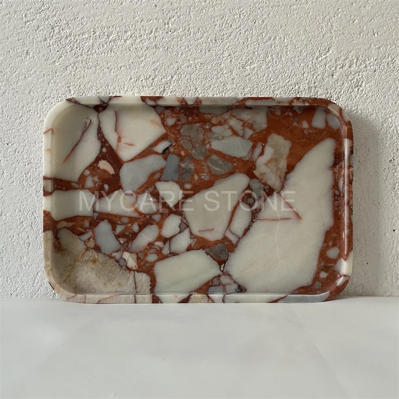 Calacatta Red Marble Modern Design Bathroom Hotel Rectangle Marble ...