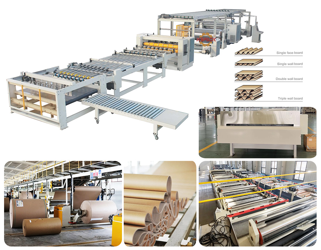 5 Layer Corrugated Cardboard Production Line/corrugated Paperboard ...