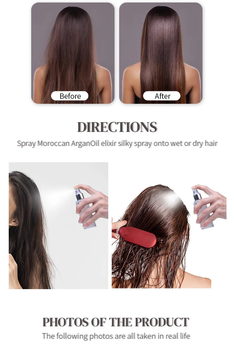 Customized Logo Hair Salon Heat Protectant Spray Private Label