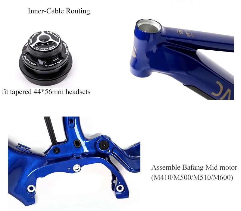 EMTB Flat Weld Inner-Cables Aluminium Alloy Full Suspension