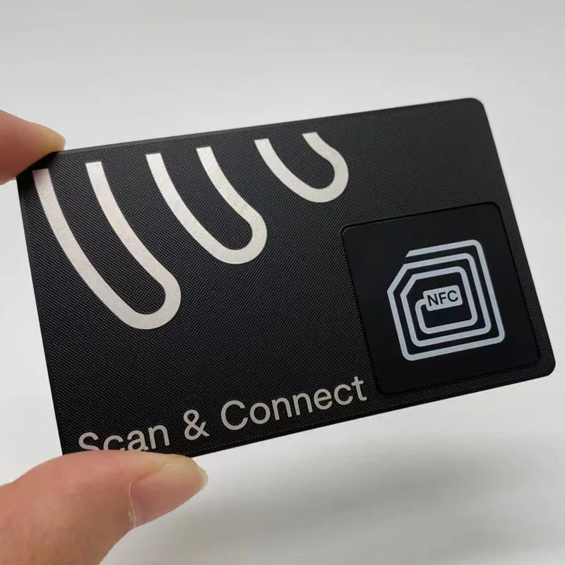 Contactless ID IC Smart RFID Chip NFC Metal Business Card