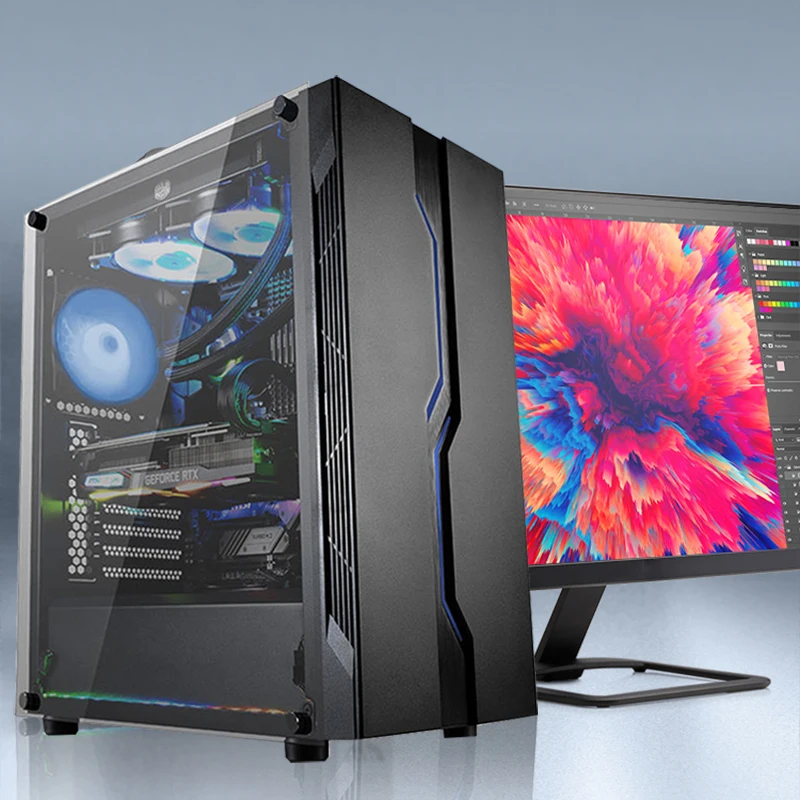 Custom Atx White Host Full Towers Desktop Computer Gaming Pc Case - Buy ...