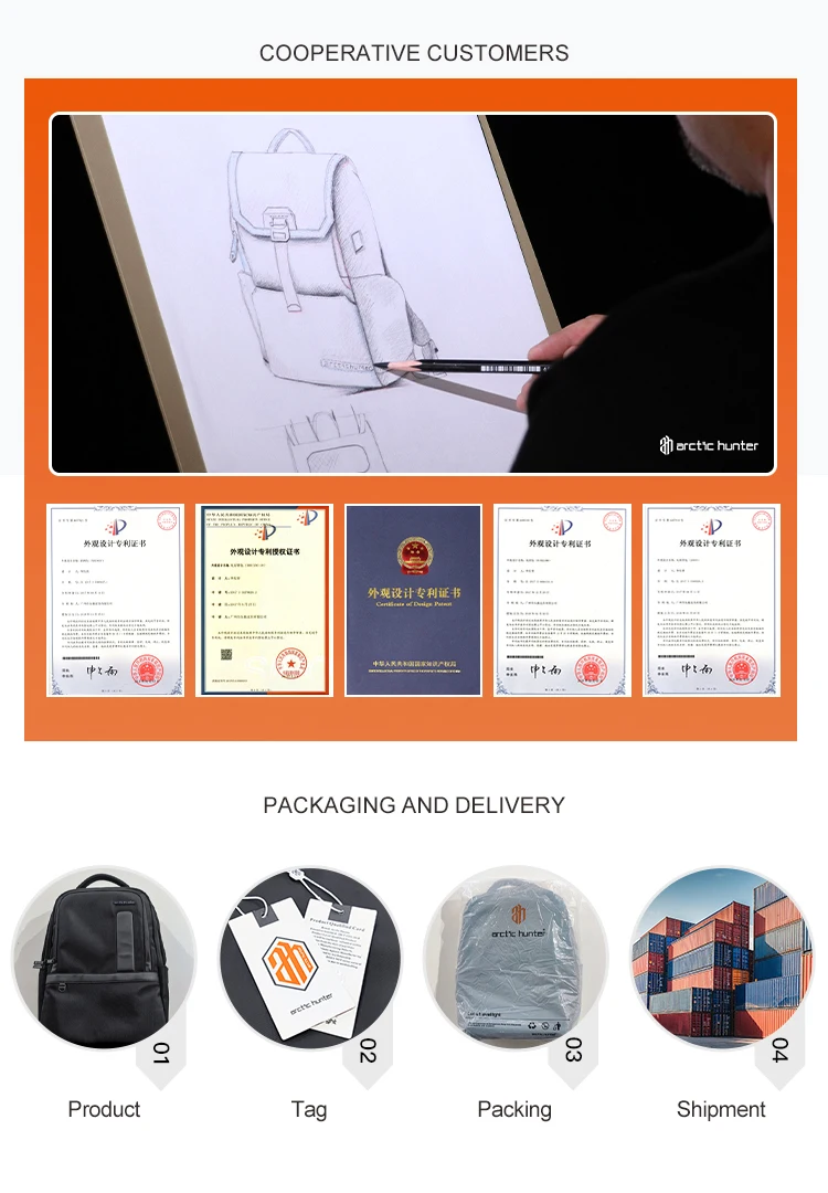 Arctic Hunter Multifunction Smart Backpack For Business Mens Backpack Laptop Travel Back Pack ...