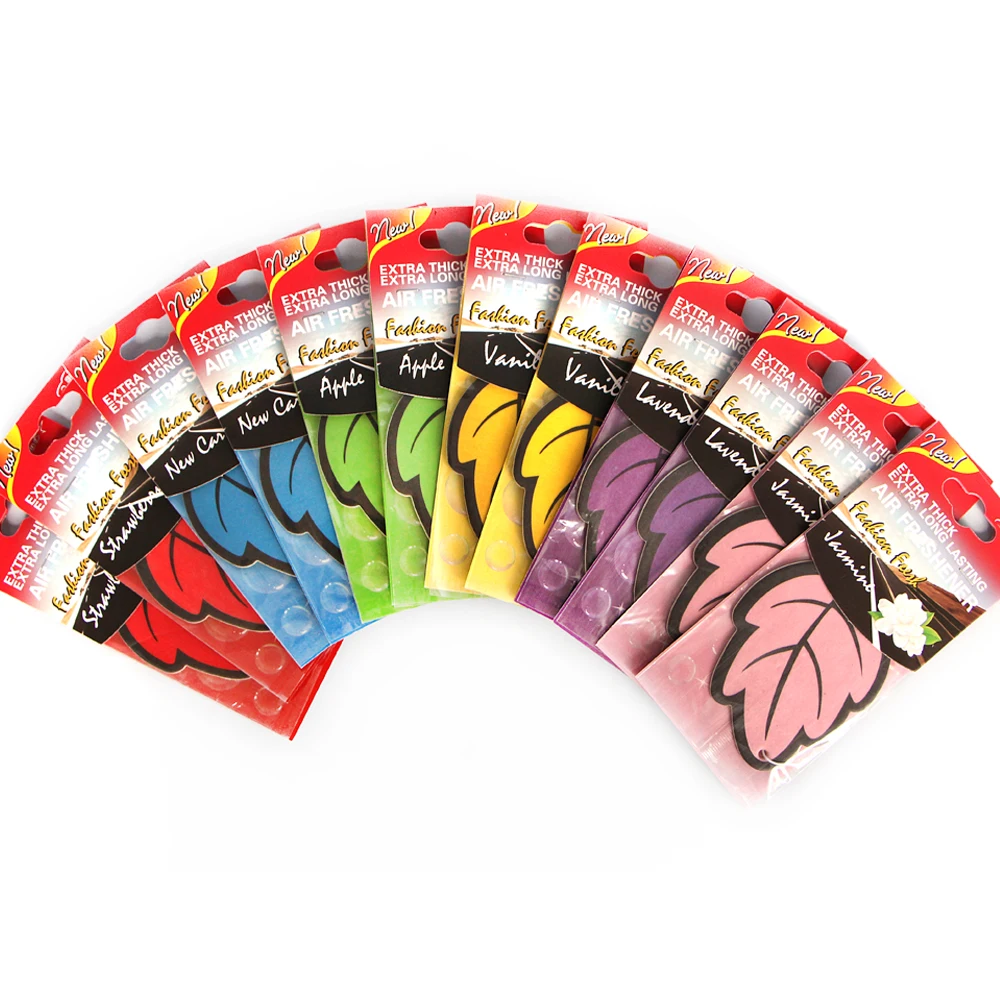Customized Hanging Car Paper Air Freshener Mixed Fragrance Long Lasting ...