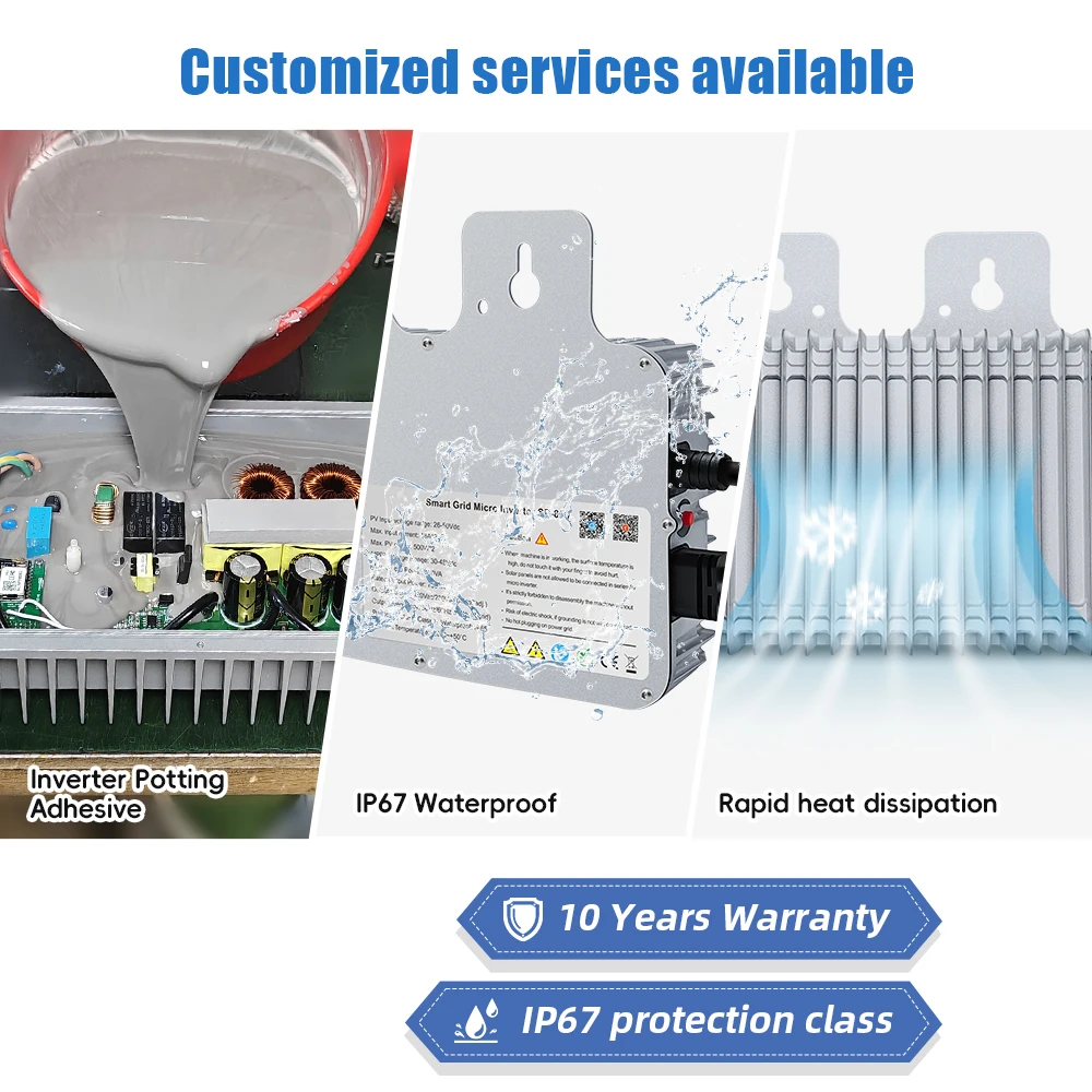 Sp Solar Grid Micro Inverter 800w Built-in Relay 2mppt Plug And Play ...