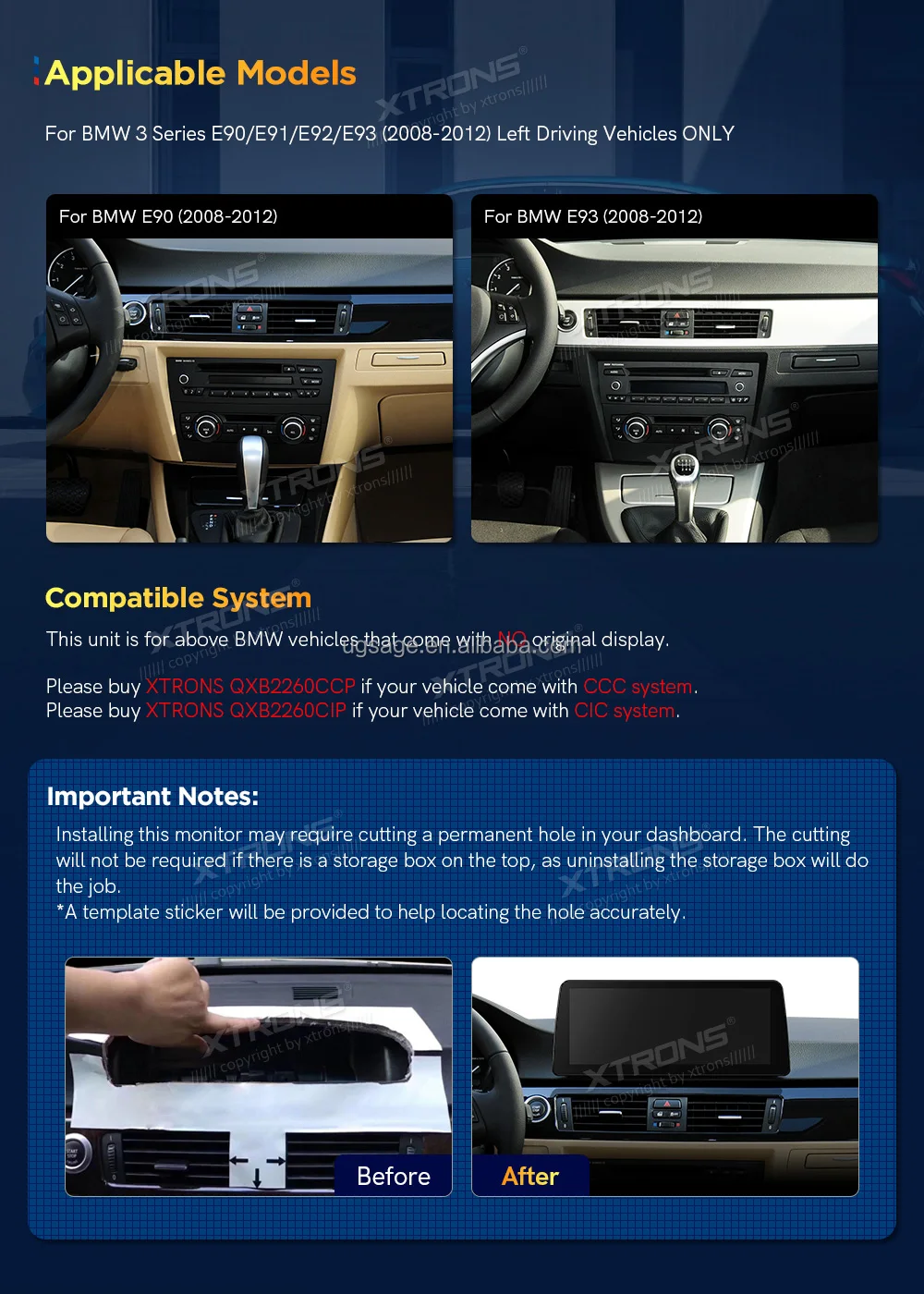 Xtrons 12.3 Inch Touch Carplay Screen Android 12 Car Audio 8+128g ...