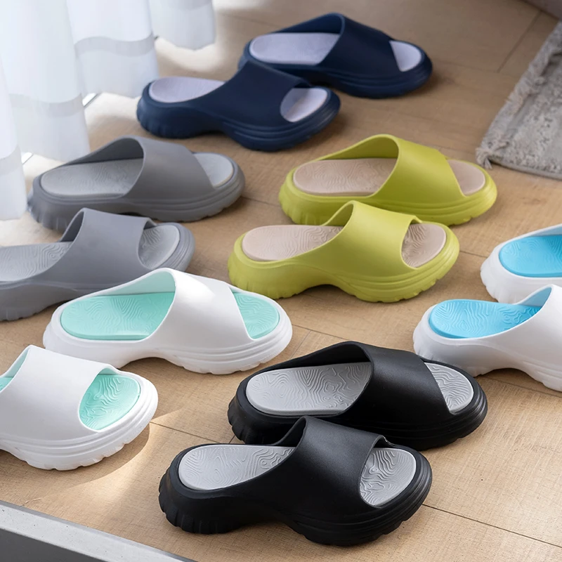 2023 New Arrival Platform Interlayer Home Slippers Casual Indoor ...