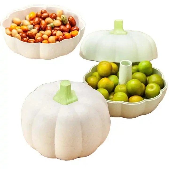 1pc New Storage Boxes Creative Food Tray Double Food Storage Box Double ...