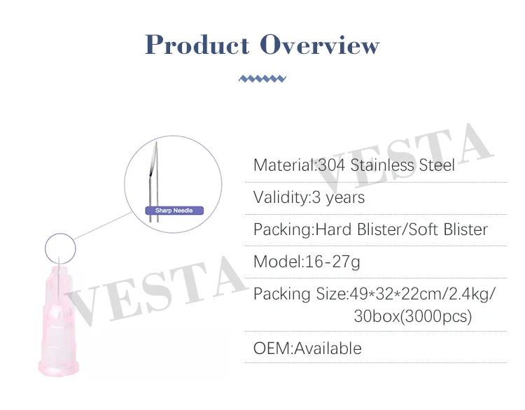 16g 18g 19g 20g 21g 22g 23g 24g 25g 26g 27g Disposable Hypodermic ...