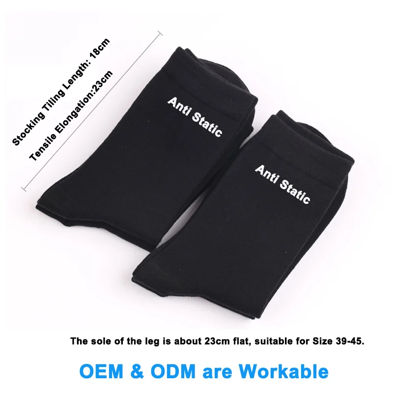 JEJOR ESD Socks - Anti Static, Cleanroom Conductive Fiber
