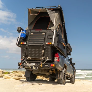 Manley 8 Ft Aluminum Pop Top Tent Alu Cabover Truck Cab Campers Shells ...