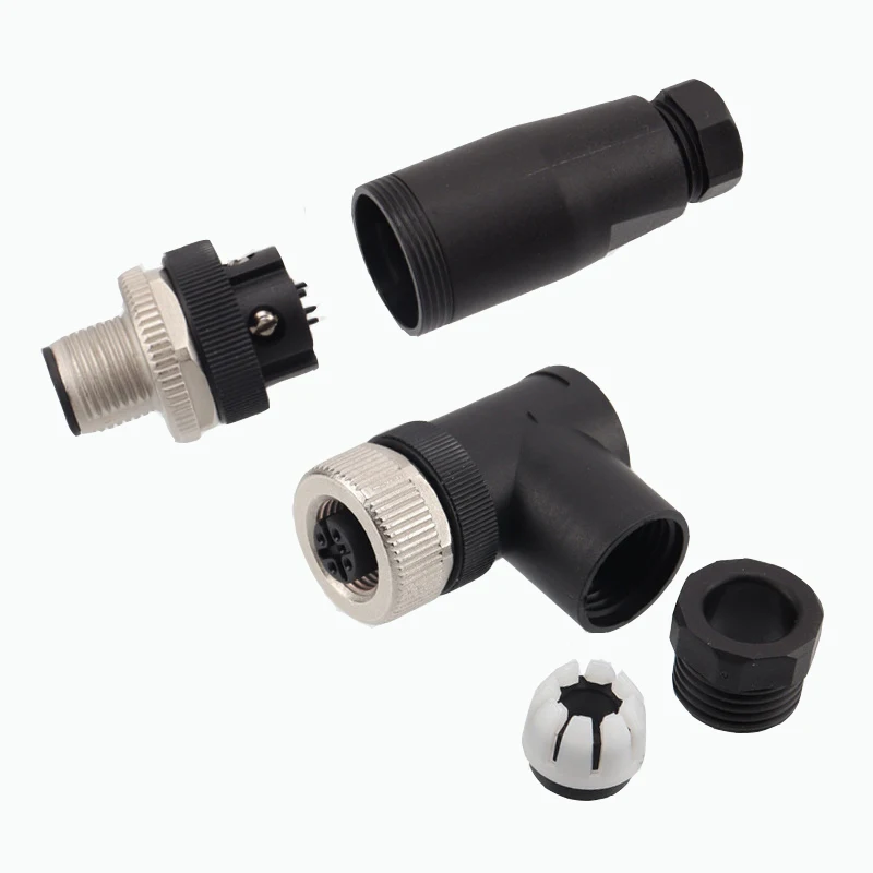 Wholesale IP67 Waterproof M12 4pin 17pin Straight Male Right Angle ...