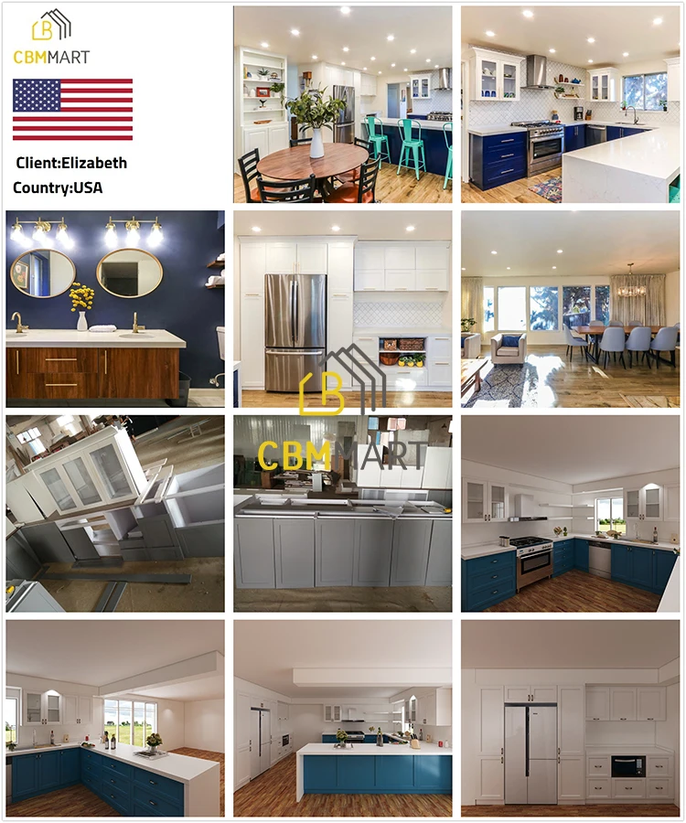 CBMmart Pre-assembled 2Pac Lacquer Finished Moisture Proof Kitchen ...