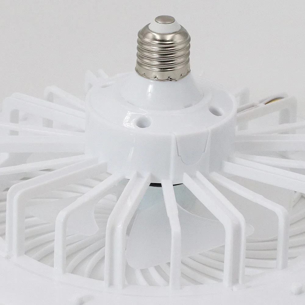 Modern Led Ceiling Fan Light E27 Cold White For Living Room Bedroom ...