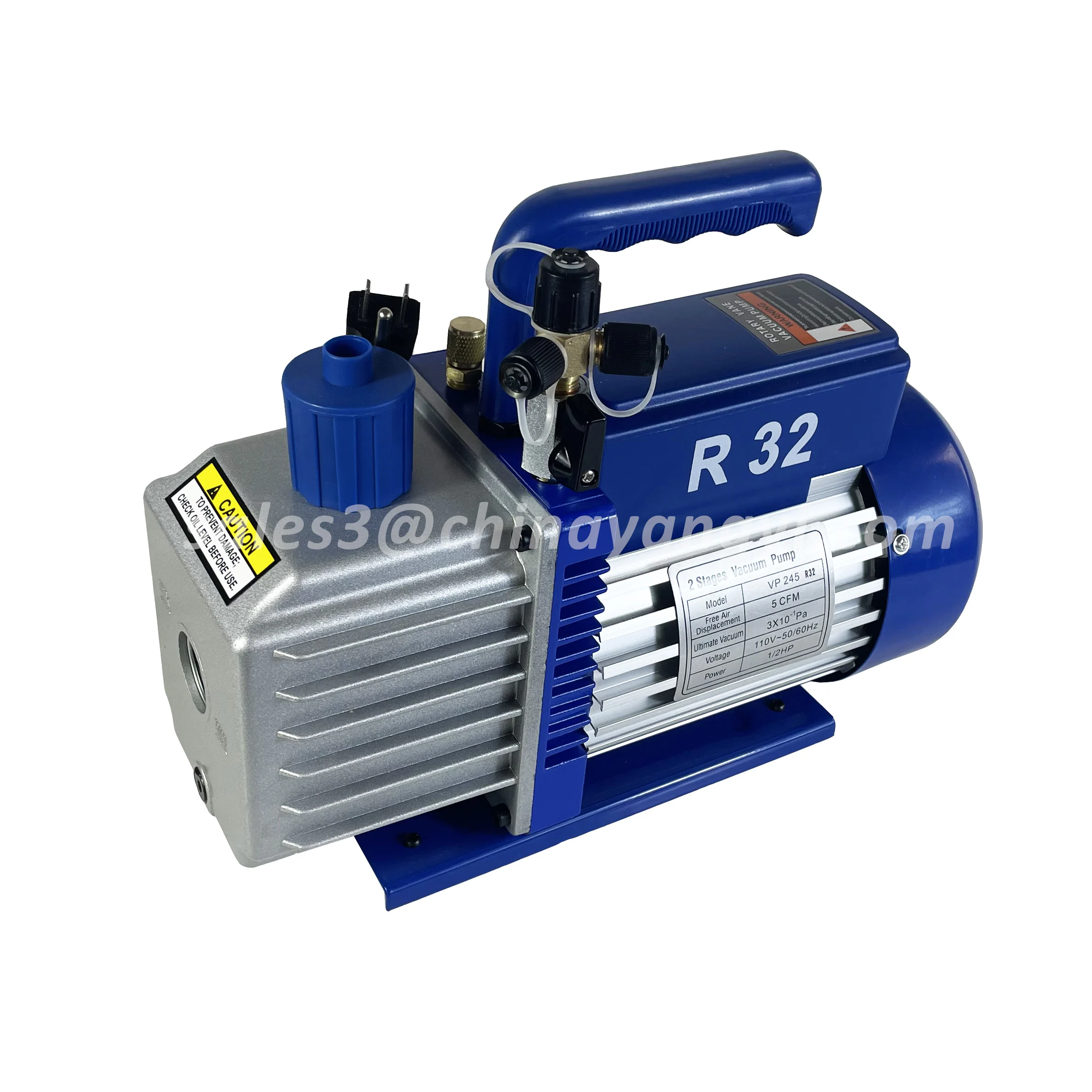 HVAC R32 R410A Vacuum Pump with Gas Ballast, 142 L/min Flow Rate for ...
