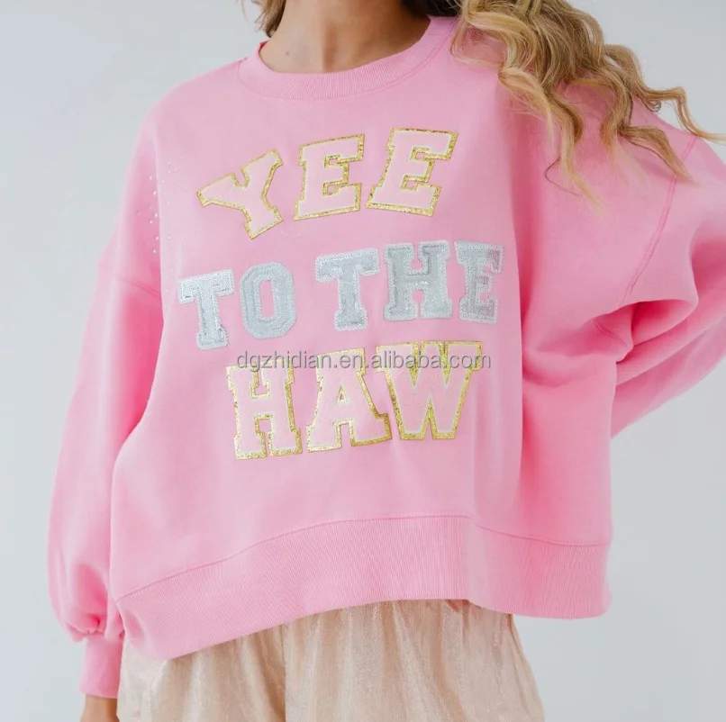 Pink Glitter Letter Sequin Patch Clothing Glitter Iron-On Alphabet ...